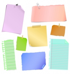 Post it note paper Royalty Free Vector Image - VectorStock