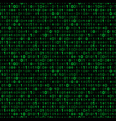 Matrix code stream green data codes screen Vector Image