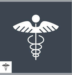 Caduceus icon Royalty Free Vector Image - VectorStock
