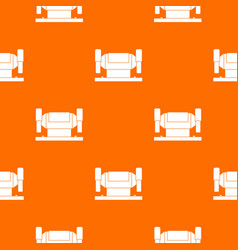 Metalworking machine pattern seamless black Vector Image