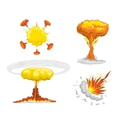 Bomb explosion effect Royalty Free Vector Image