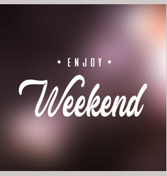 Weekend Coming - Flat Design Royalty Free Vector Image