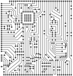 Digital circuit background texture processor Vector Image