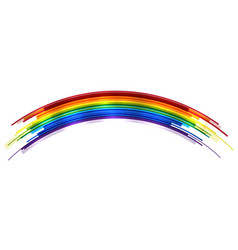 Orange background with rainbow Royalty Free Vector Image