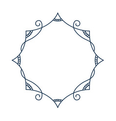 Line frame simple border decoration Royalty Free Vector