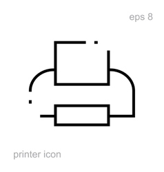 Simple printer error icon Royalty Free Vector Image