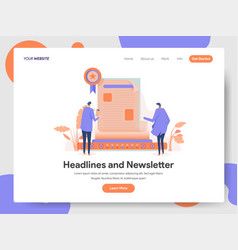 Design of old vintage newspaper template Vector Image