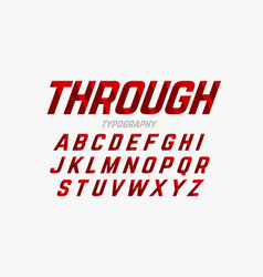 Laser cutting font design alphabet letters and Vector Image