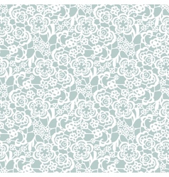 Lace seamless pattern with flowers Royalty Free Vector Image