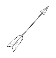 Free spirit arrow rustic tribal decoration Vector Image