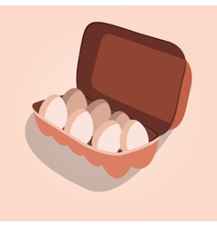 Eggs in box Royalty Free Vector Image - VectorStock