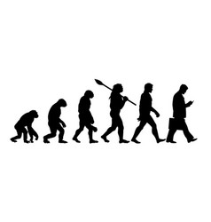 Theory of evolution of man Royalty Free Vector Image