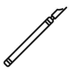 Letter nib icon outline ink tool Royalty Free Vector Image