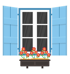 Window shutter Royalty Free Vector Image - VectorStock