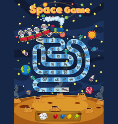 A board game template Royalty Free Vector Image