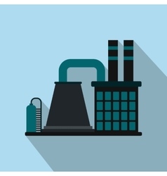 Mining processing plant icon Royalty Free Vector Image
