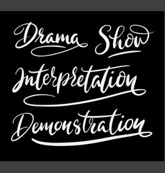 Drama Typography Vector Images (over 150)
