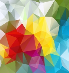 Horizontal rainbow spectrum polygon triangular Vector Image