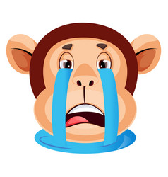 Monkey Cartoon Crying Vector Images (78)