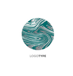 Abstract marble logo brand company design Vector Image