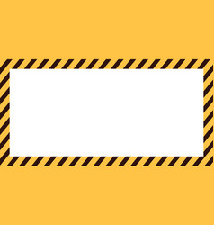 Warning stripes frame Royalty Free Vector Image