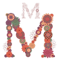 Colorful alphabet M Royalty Free Vector Image - VectorStock