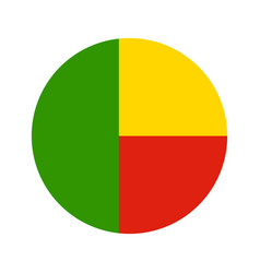 All official national flags world circular Vector Image