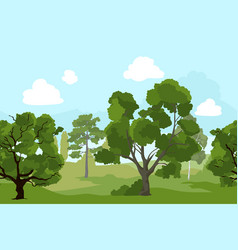 Spring day landscape Royalty Free Vector Image