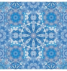 Seamless round pattern for printing on fabric or Vector Image
