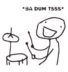 LOL happy guy meme face for any design Royalty Free Vector