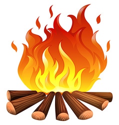 A big fire Royalty Free Vector Image - VectorStock