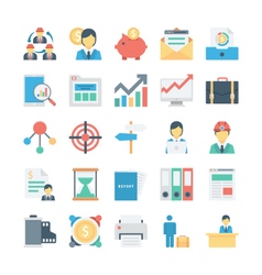 Project management icons bundle Royalty Free Vector Image