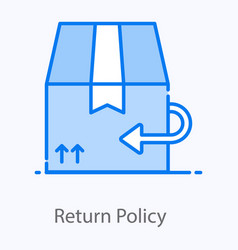 Return policy Royalty Free Vector Image - VectorStock