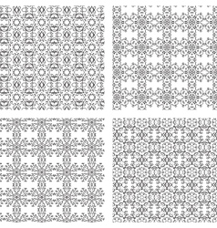 Geometric ornaments pattern set Royalty Free Vector Image