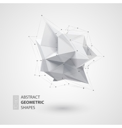 Low polygon geometry shape Royalty Free Vector Image