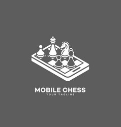 Chess book logo Royalty Free Vector Image - VectorStock