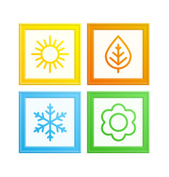 Four seasons Royalty Free Vector Image - VectorStock