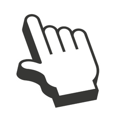 Computer mouse hand pointer isolated icon design Vector Image