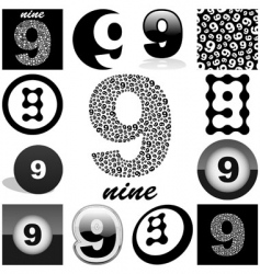 Pattern with numbers Royalty Free Vector Image