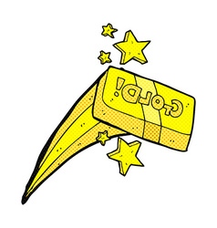 Comic cartoon bar of gold Royalty Free Vector Image
