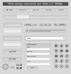 Web design elements set black Royalty Free Vector Image