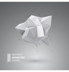 Low polygon geometry shape Royalty Free Vector Image