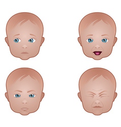 Set with basticker different emotions Royalty Free Vector