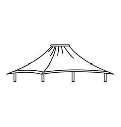 Piramide tent icon outline style Royalty Free Vector Image