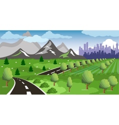 Colorful city Royalty Free Vector Image - VectorStock