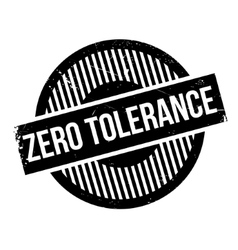 Zero tolerance rubber stamp Royalty Free Vector Image