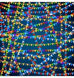 Rainbow bunting banner garland Royalty Free Vector Image