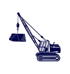 Heavy equipment logo design heavy equipment logo Vector Image