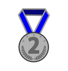Medal set with two ribbons 604 Royalty Free Vector Image