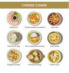 Chinese restaurant menu cover template Royalty Free Vector